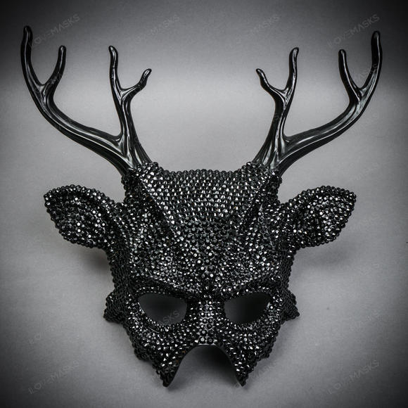 ILOVEMASKS | Accessories | Antler Deer Horn Rhinestones Devil Halloween ...